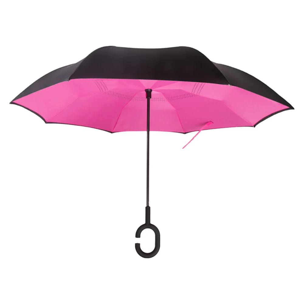 Latest Custom Logo Inverted Reverse Upside Down Umbrella with,C-Shaped ...