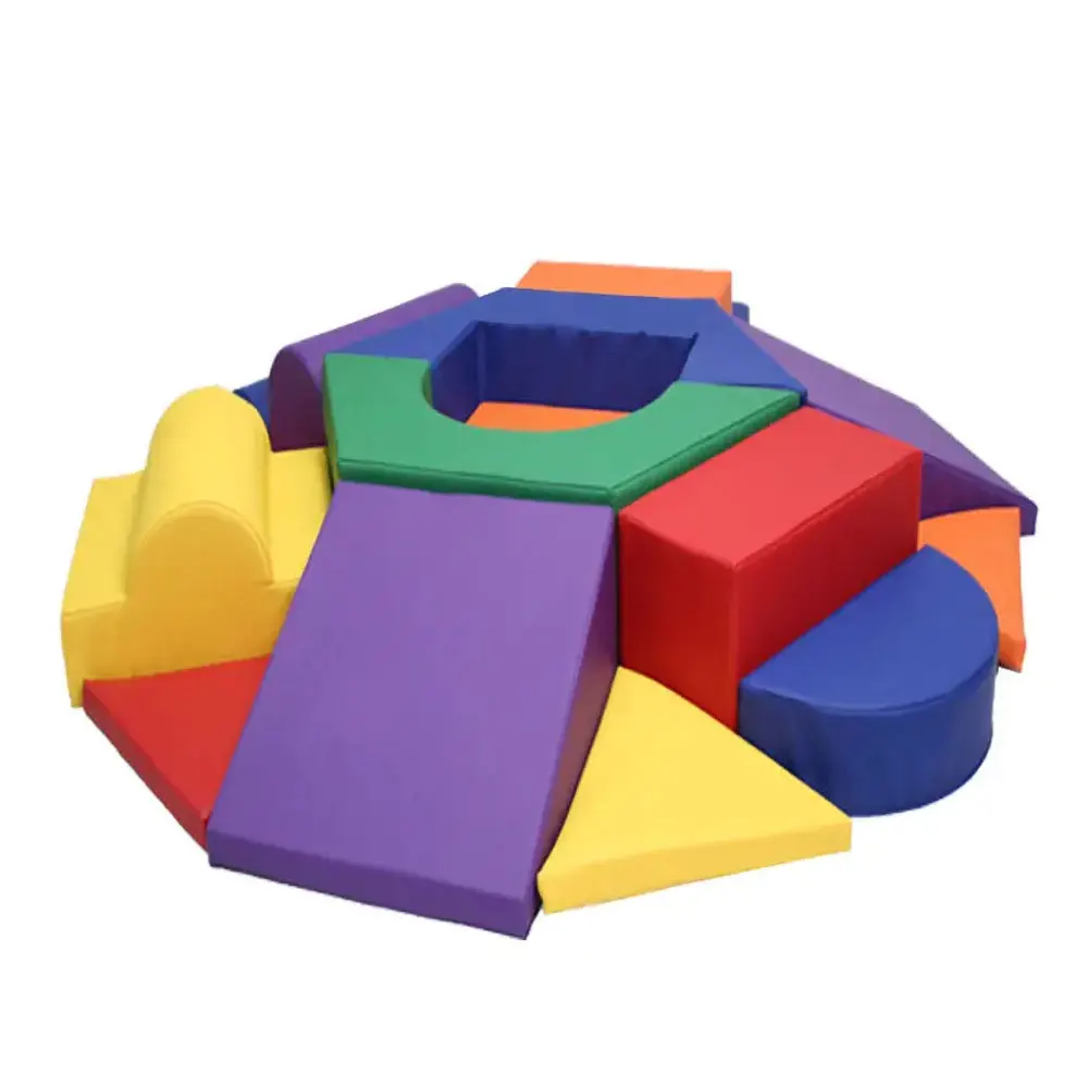 Colorful Foam Soft Play Set Soft Blocks Climbing Ball Pit Fence Ball ...