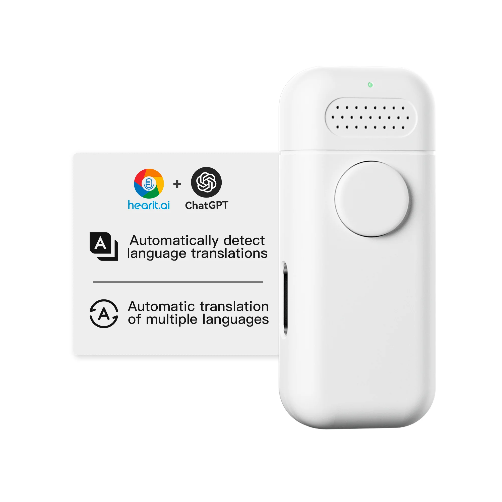 AI speech recognition device Voice controlled AI gadget ai app ...