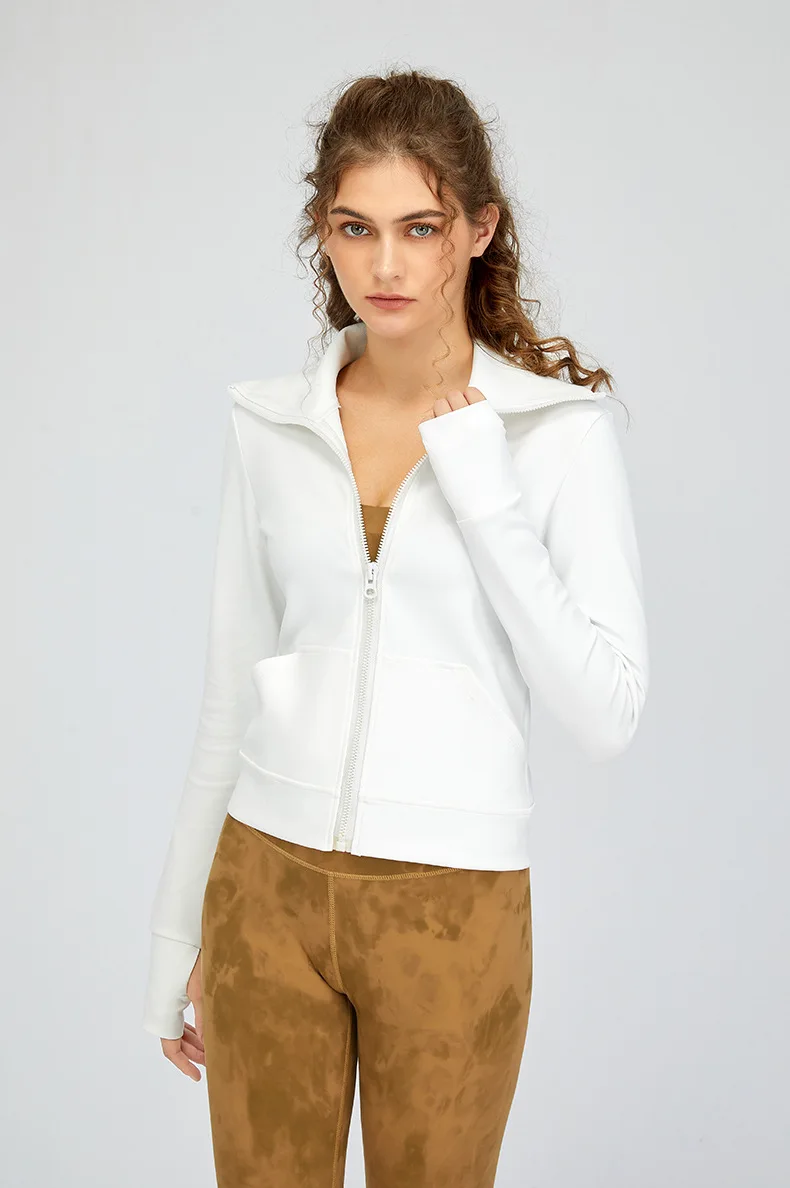 New Arrival Loose Fit Workout Running Autumn Coat Athletic Long Sleeve ...