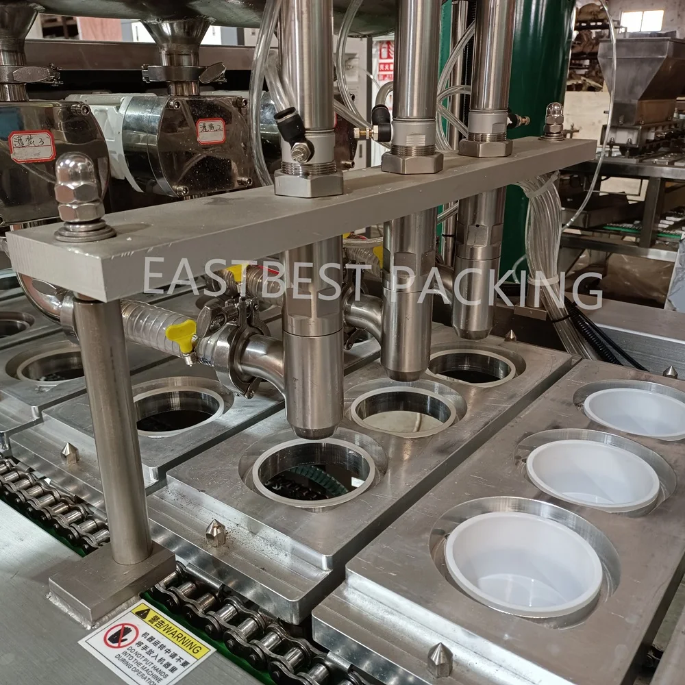Automatic Linear Vacuum Fast Food Rice Paste Sauce Hummus Bowl Tray ...
