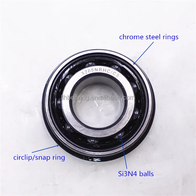 Double Row Hybrid Ceramic 5205 Angular Contact Bearing