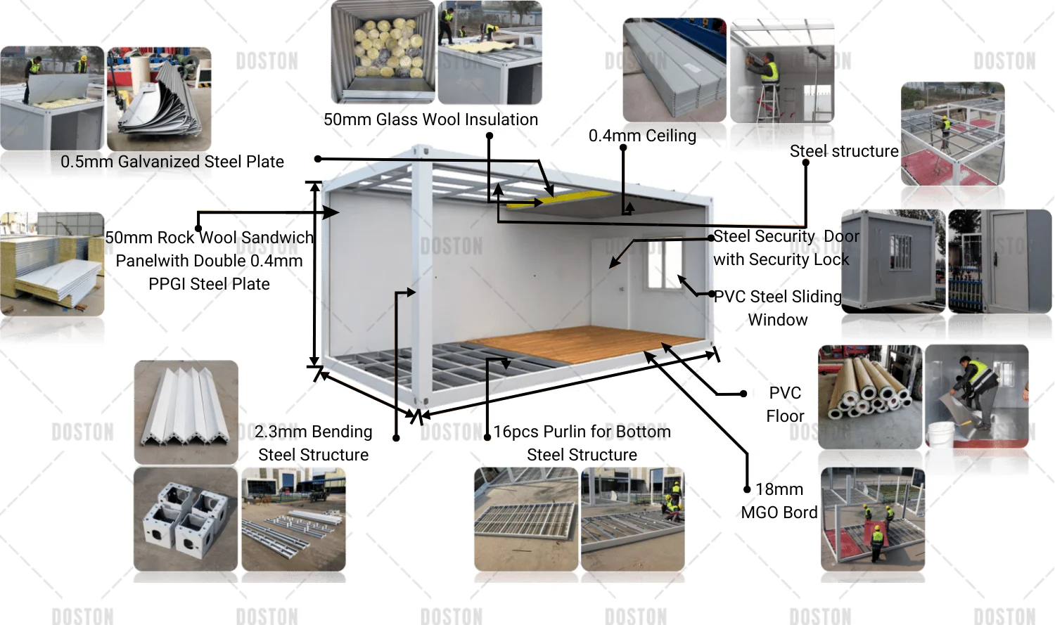 Prefabricated Houses Export Tiny House Modular Prefab Shenzhen ...