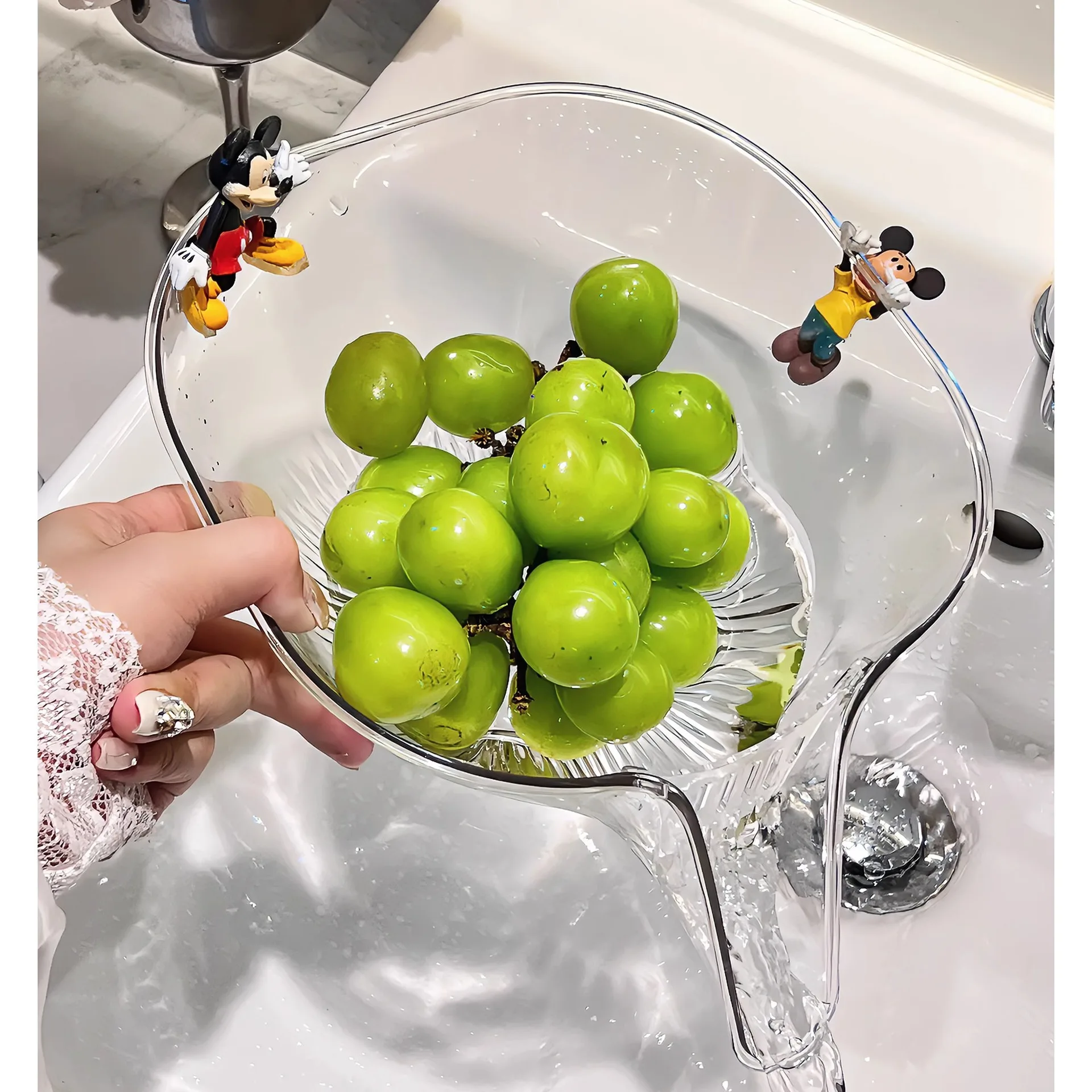 Multi Functional Drain Basket Drainage Basket Funnel Fruit Cleaning ...