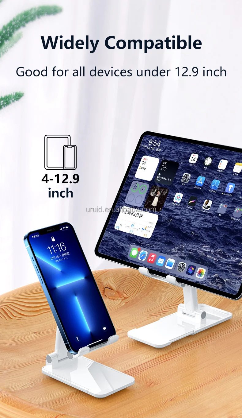 2022 Hot Design Extendable Tablet Bracket Folding Abs Stand Portable ...