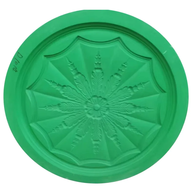 Mold Making Gypsum Plaster Ceiling Medallion Plaster Lamp Panel Mould ...