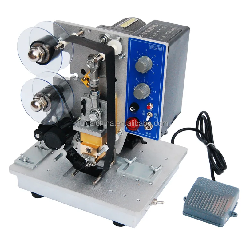 Hp-241b Electric Expiry Date Batch Ribbon Coding Machine - Buy Ribbon ...