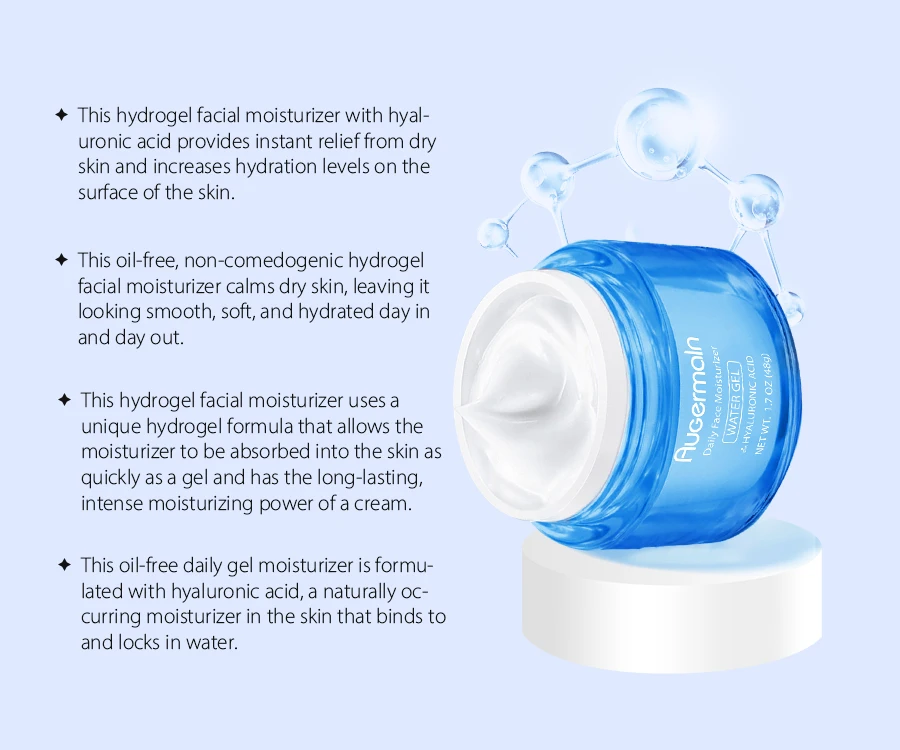 Oem Hyaluronic Acid Face Moisturizer Hydro Boost Water Gel Hydrating ...