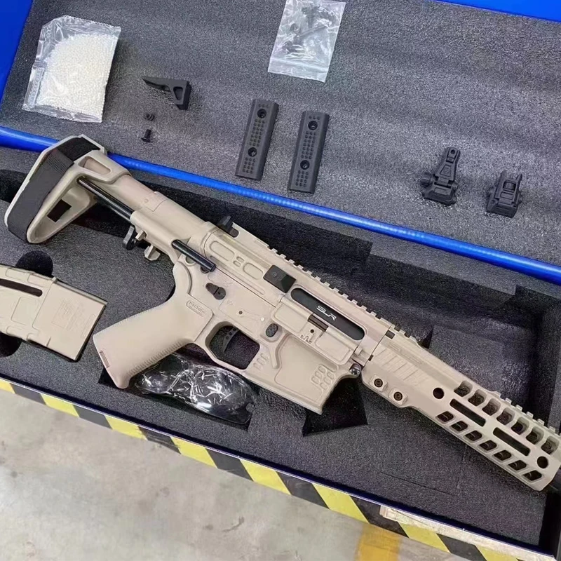 Nylon Slr Assault Rifle Metal Gear Electric Splatter Gel Ball Blaster ...