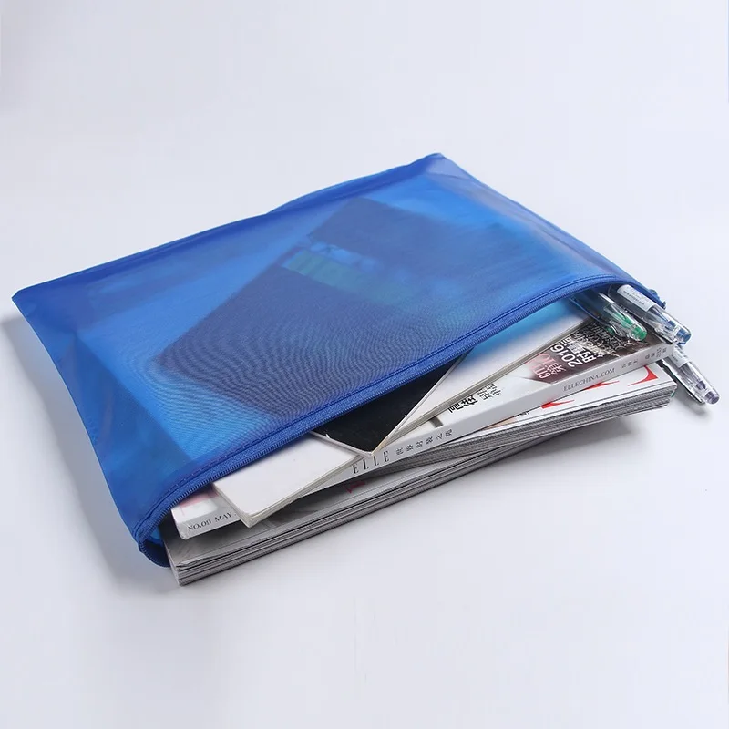 B4 B6 A4 A5 Size Plastic Clear Zipper File Folder Bag With Custom Logo ...