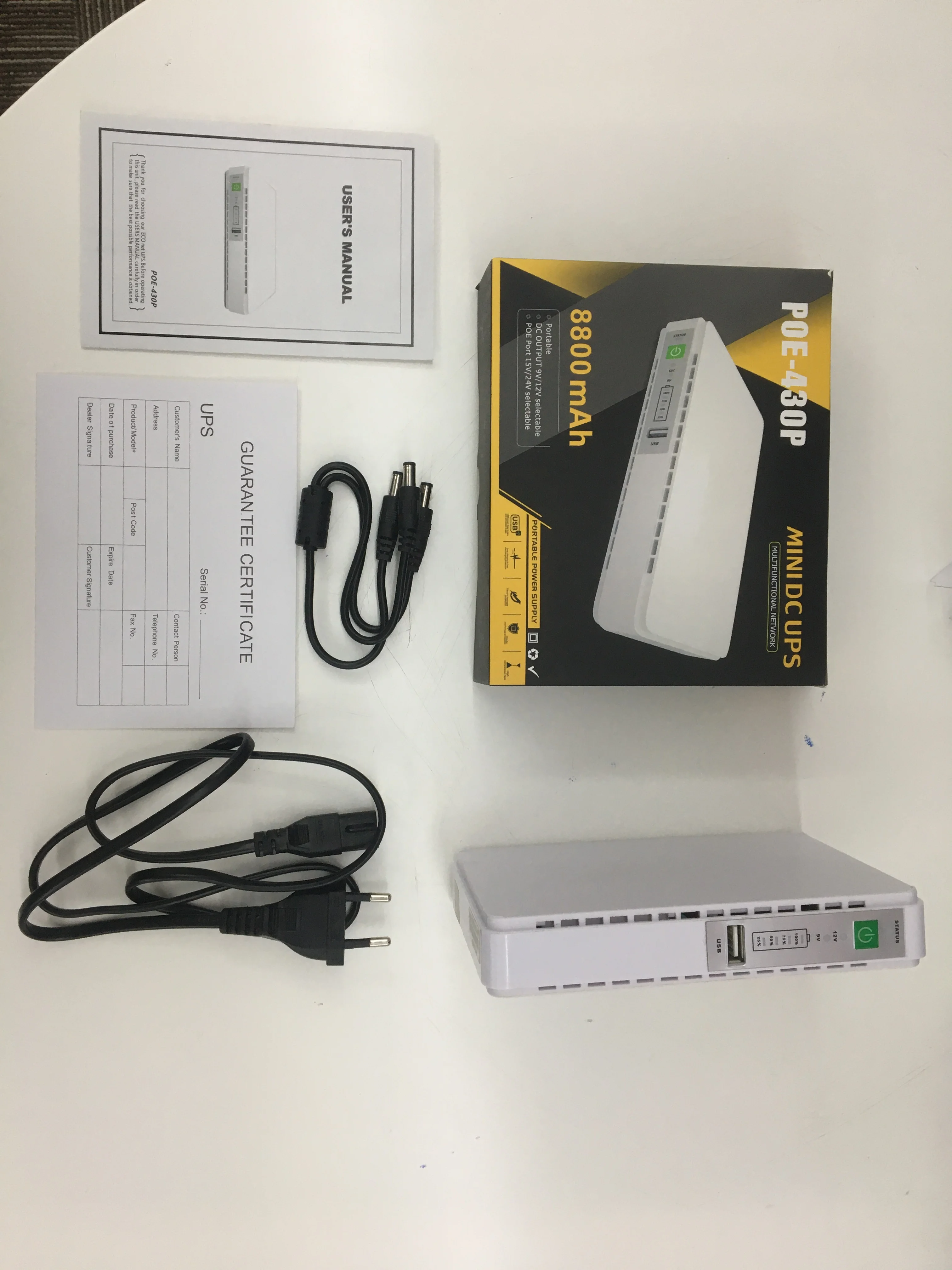 Ske Mini Ups Small Size 12v Power Supply For Wifi Router Modem 5v 1a ...