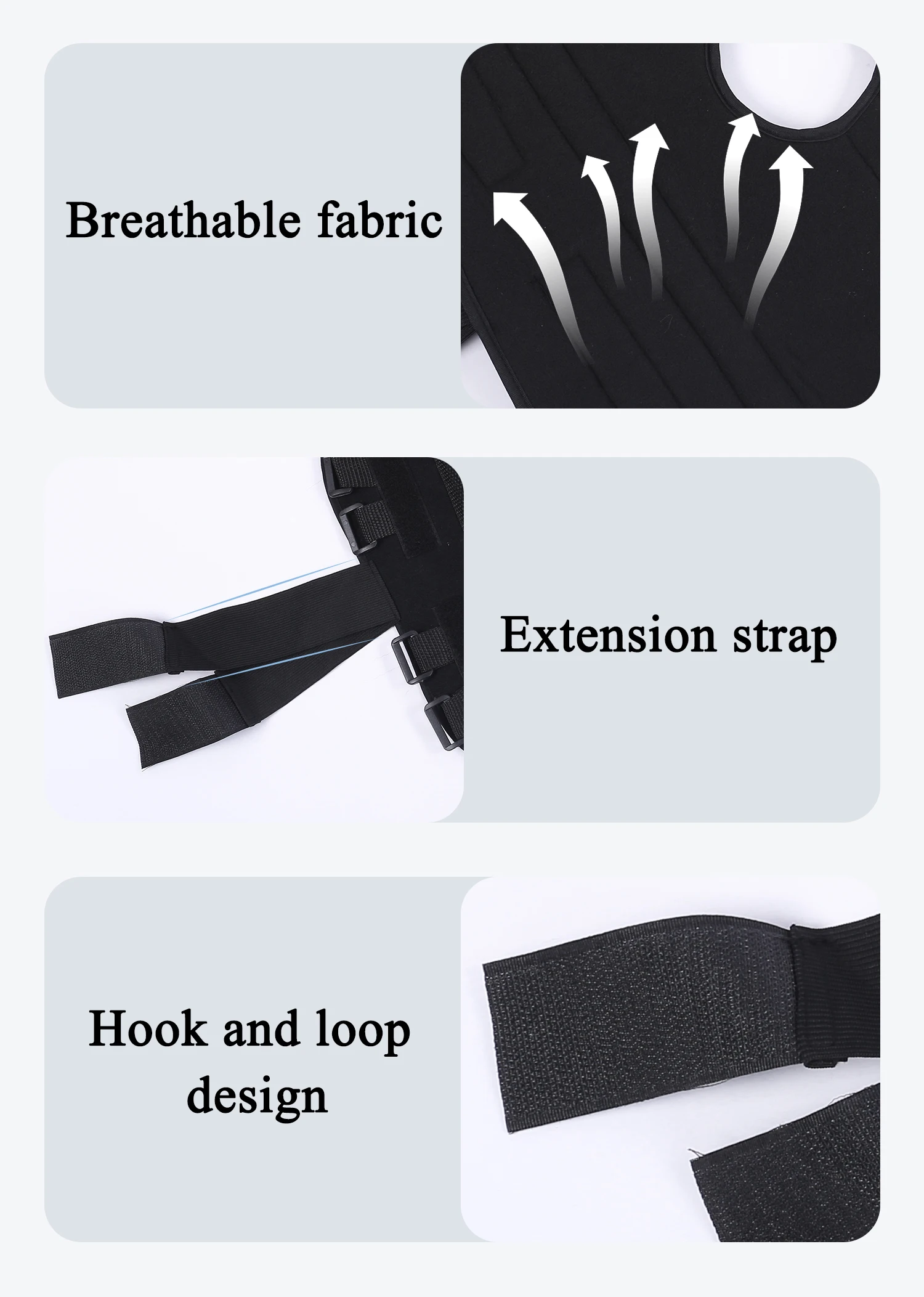 Medical Patellar Immobilizer Strap Fracture Knee Brace Adjustable ...