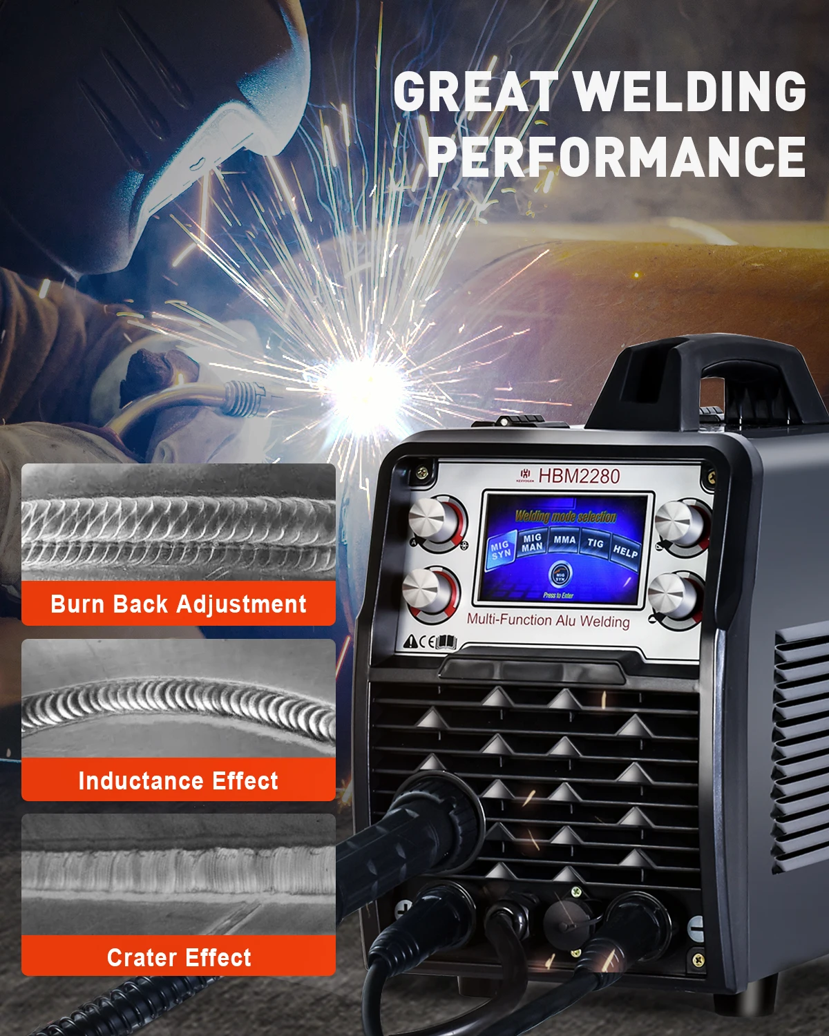 HBM2280 Portable Capacitor Discharge Stud Welding Machine