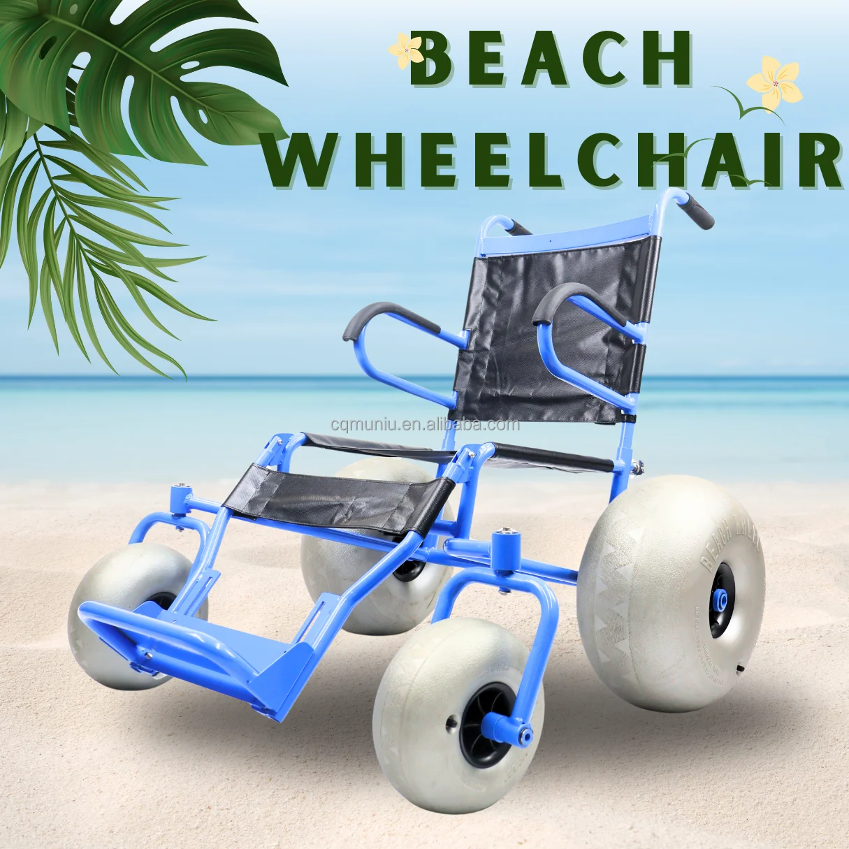 MUNIU Beach Wheelchair All-terrain Beach Access Wheel Chair| Alibaba.com