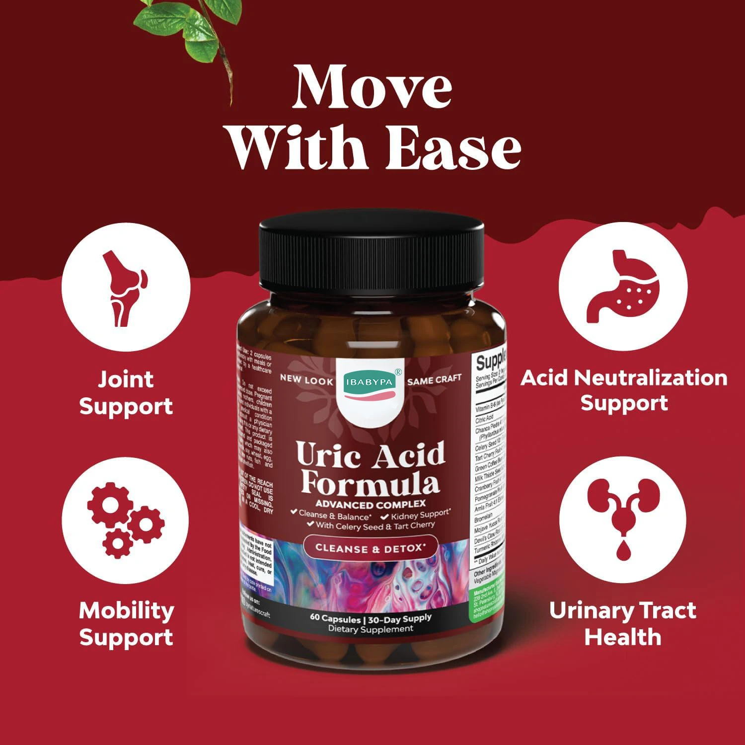 Herbal Uric Acid Cleanse And Detox Daily Kidney Cleanse And Uric Acid ...