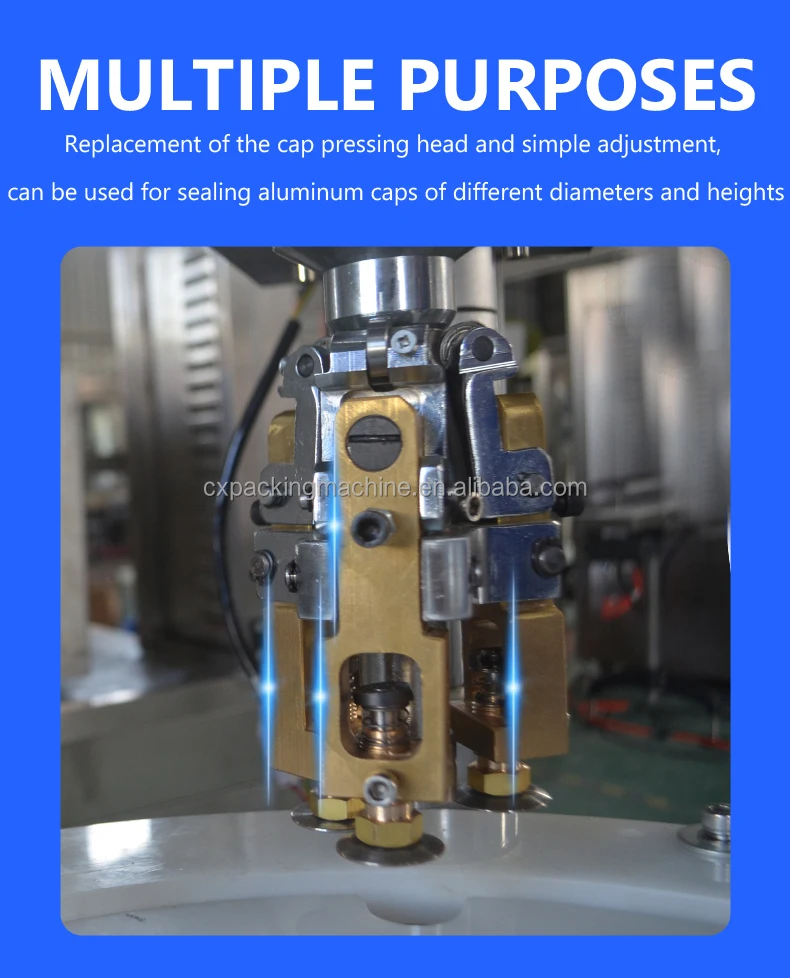 Automatic Glass Bottle Vial Ampoule Wine Juice Beverage Beer Ring Pull ...