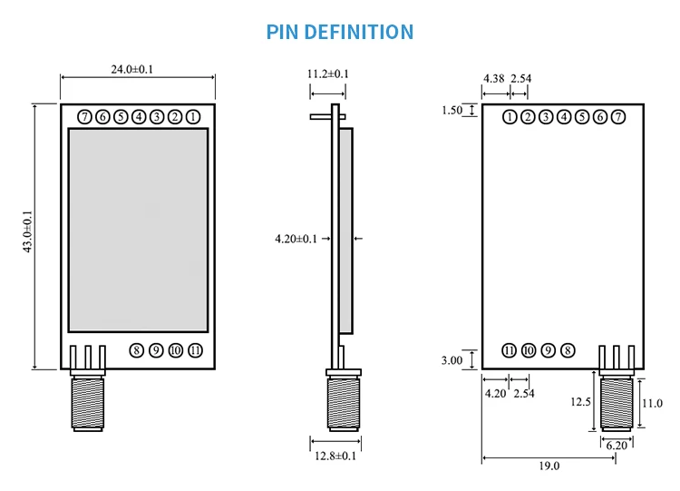 8km Long Range Lora Transmitter Receiver Module 170mhz Wireless Module ...