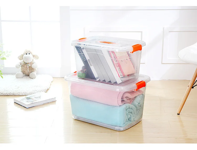 Transparent Plastic Storage Sorting Box Extra-large Thickened Clearance ...