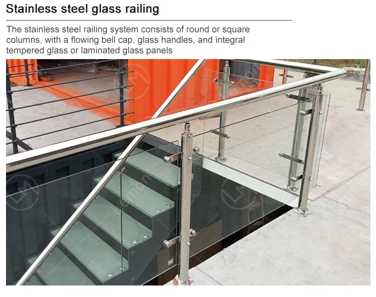 Factory Manufacture Terrace Glass Parapet /handrail Glass Parapet ...