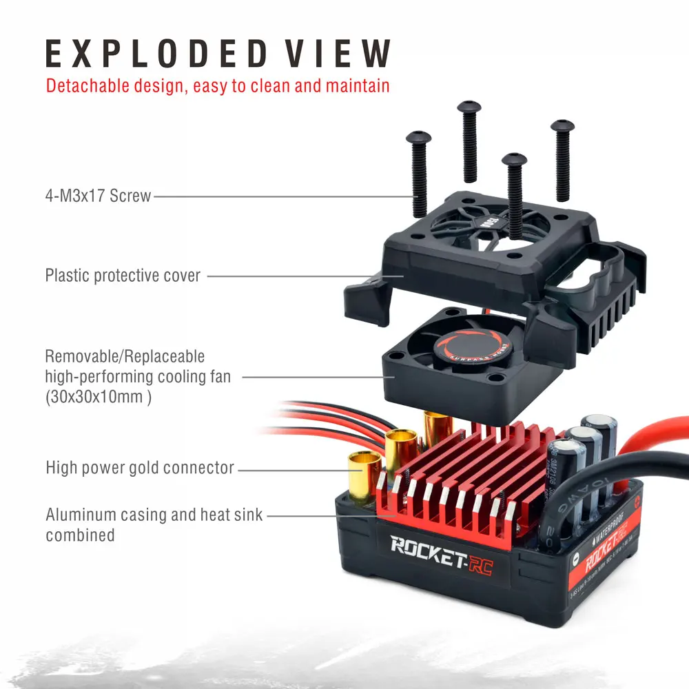 Rocket-rc Supersonic 4274 Brushless DC Motor for RC Cars