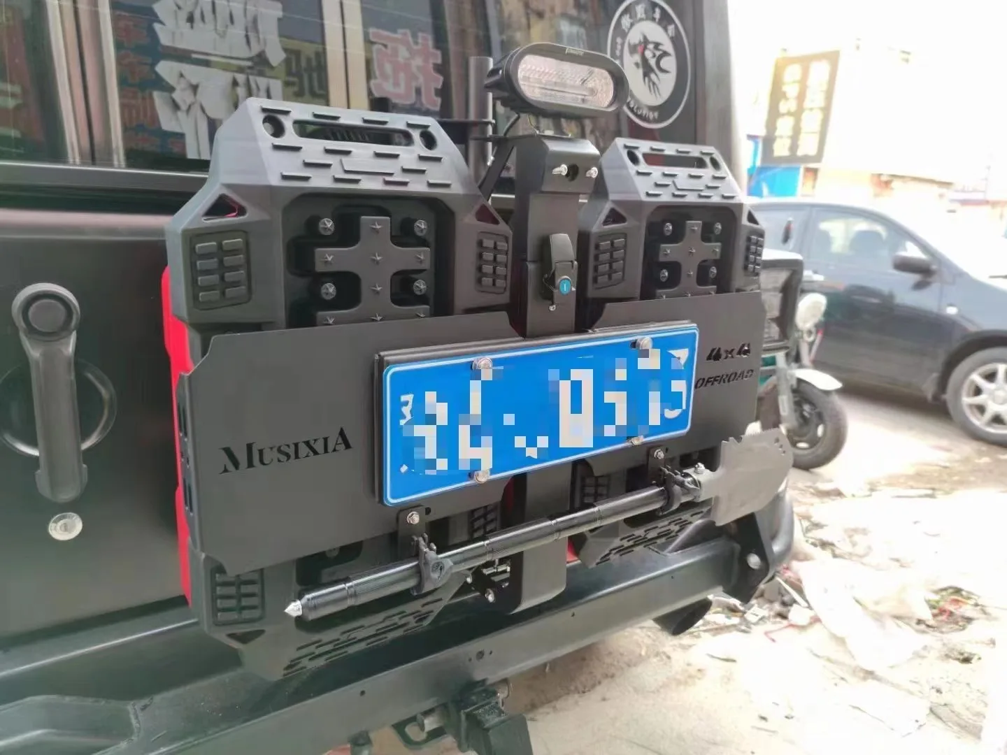 Fixed Spare Tire Rack Tailgate Integrated Jeep Wrangler Jk Jl Spare ...