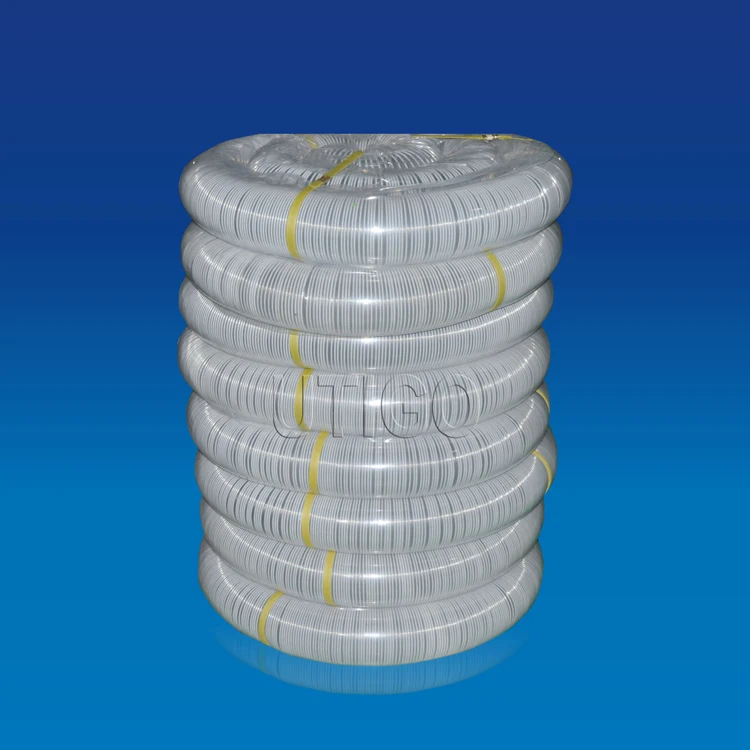 Flexible Corrugated Transparent Clear Pvc Duct Hose For Dust Extraction ...