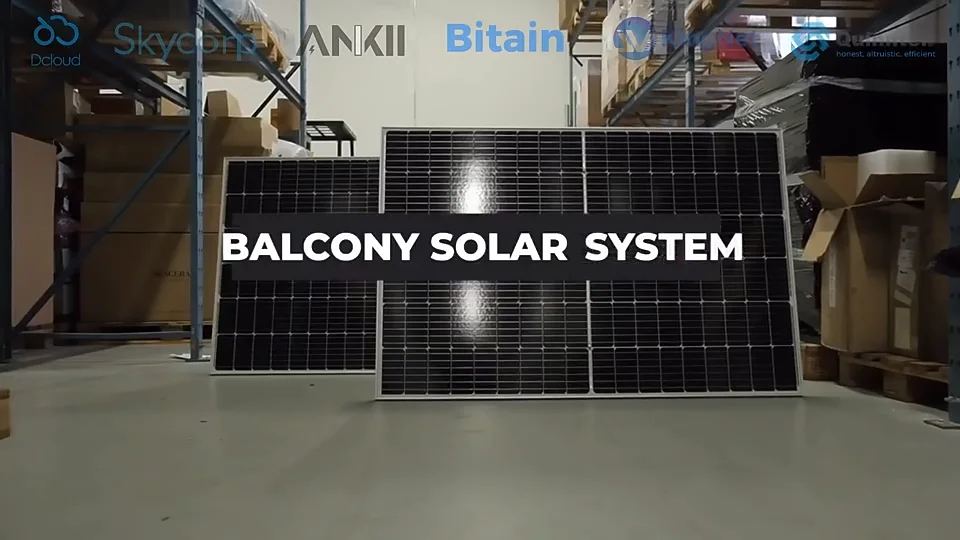 Fotovoltaico Plug And Play Storage Balkonkraftwerk 410watt Solar Panels ...