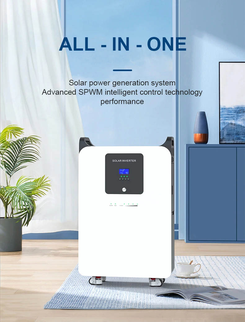 3300W Portable Power Station Wall-Mounted Off-Grid LiFePO4 Solar Energy ...