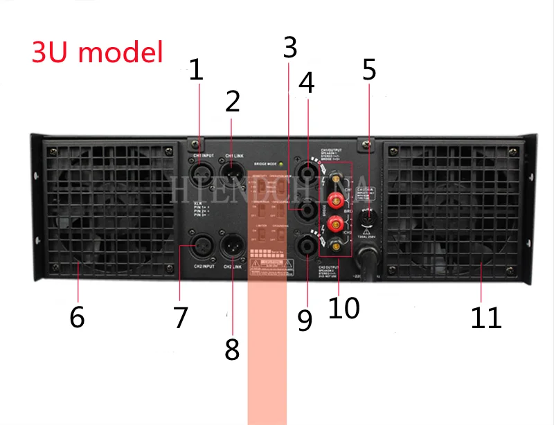CA38 Professional Power Amplifier - 2600W X2 Pure Power Amp