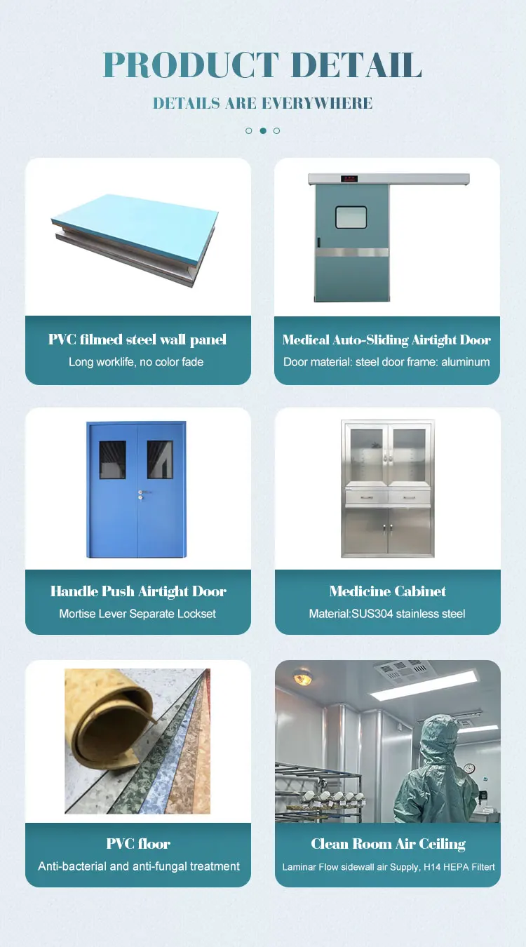 High Quality Prefabricated Modular Clean Room / Filter Clean Booth ...