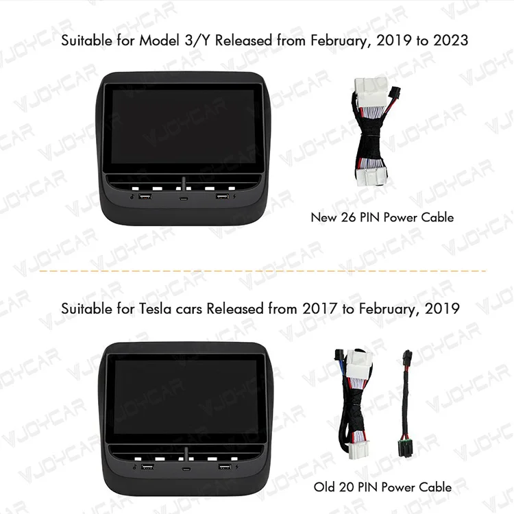 Vjoycar 7 Inch Android Auto Carplay For Tesla Model 3/y Ys3 Ips Touch ...