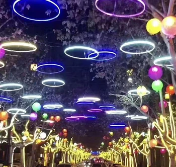 15w Rgbw Tree Ring Lights Decorative Circle Outdoor Ip65 Waterproof ...