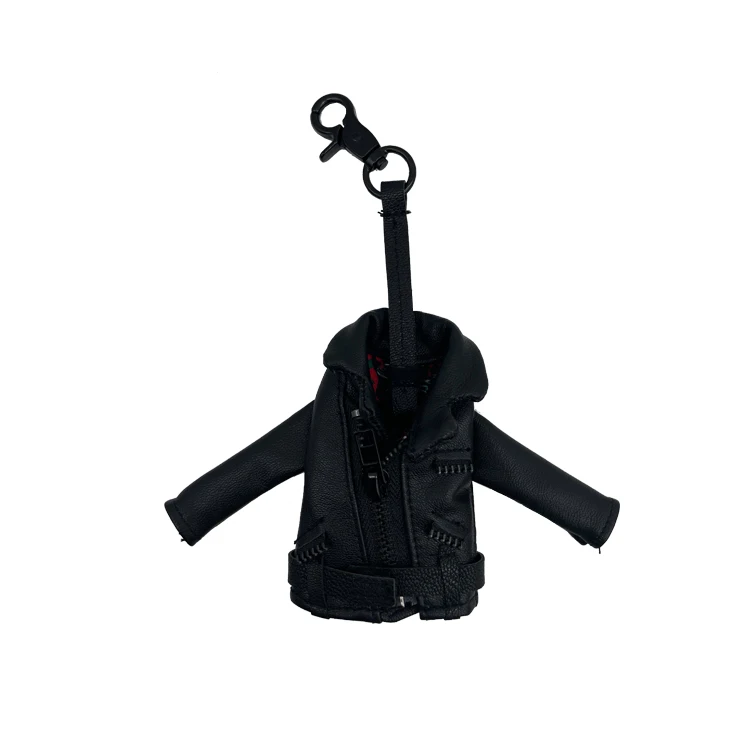 Latest Design Leather Jacket Keychain Toy Custom Mini PU Jacket ...
