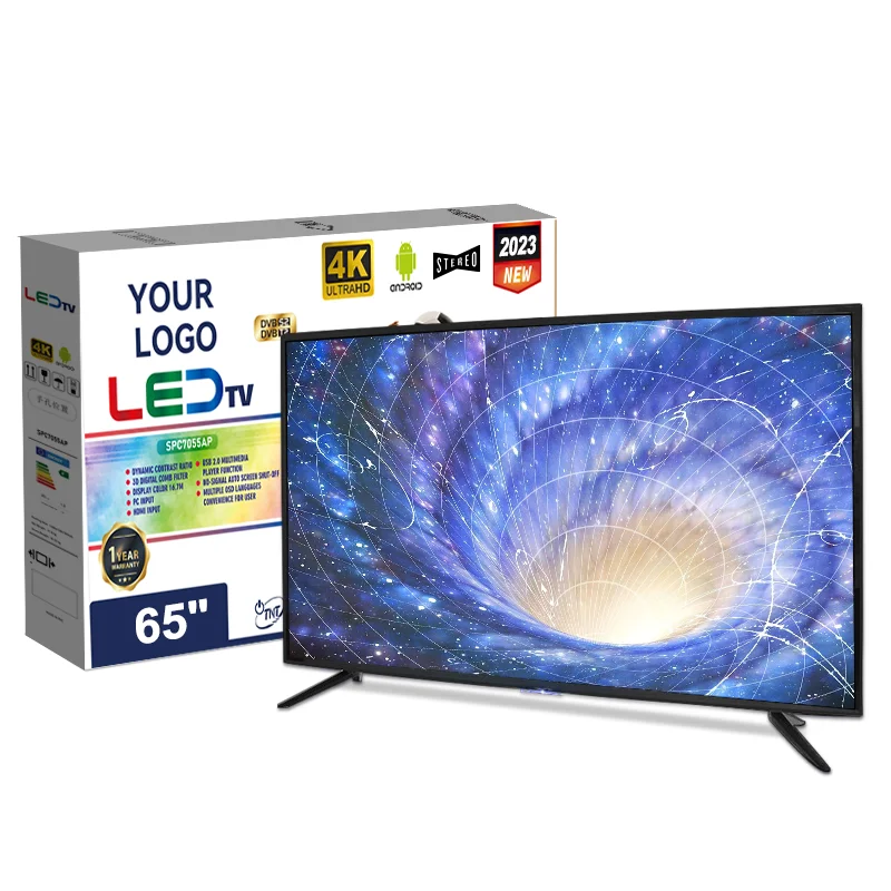 65 75 85 86 100 Inch Android Smart TV Television Flat Screen 65 Inch TV ...