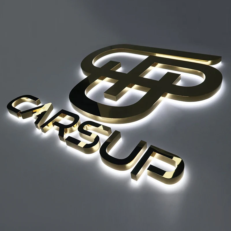 Stainless Steel Lit Letter Signs - Durable & Customizable