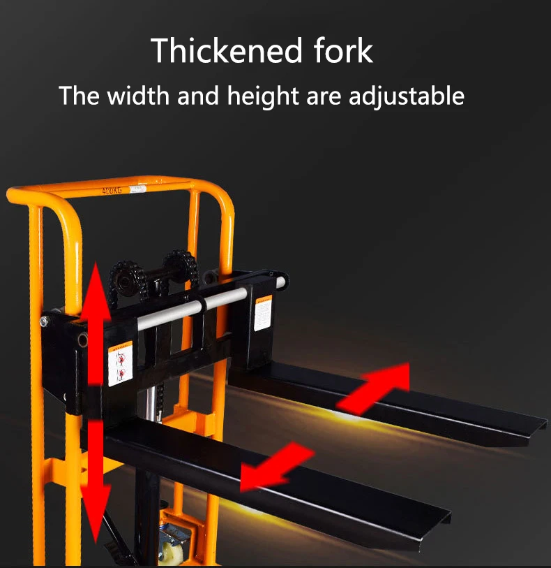 Mini Hydraulic Lifting Hand Trolley Pallet Portable Stacker Forklift ...