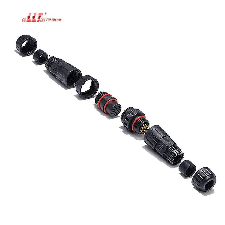 14pin M19 Led Strip Electrical Cable Ip68 Waterproof Wire Connector ...