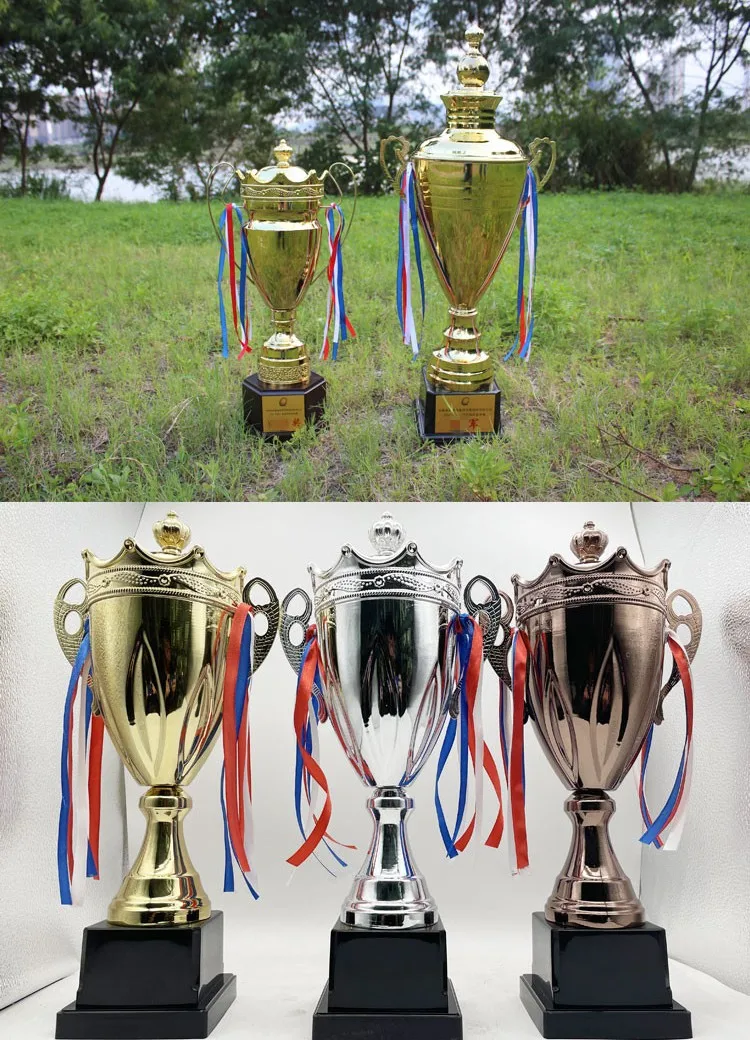 Luxury Metal Trophies with Wood Base Quick Production Electroplated ...
