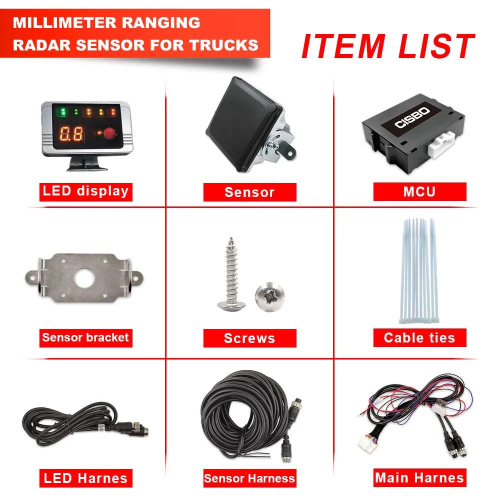 Radar Distance Sensor Proximity Warning System For Truck - Buy Radar ...