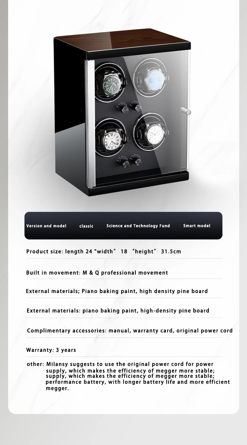 Fadley Tramegger Automatic Mechanical Watch Chain Device Watch Box ...