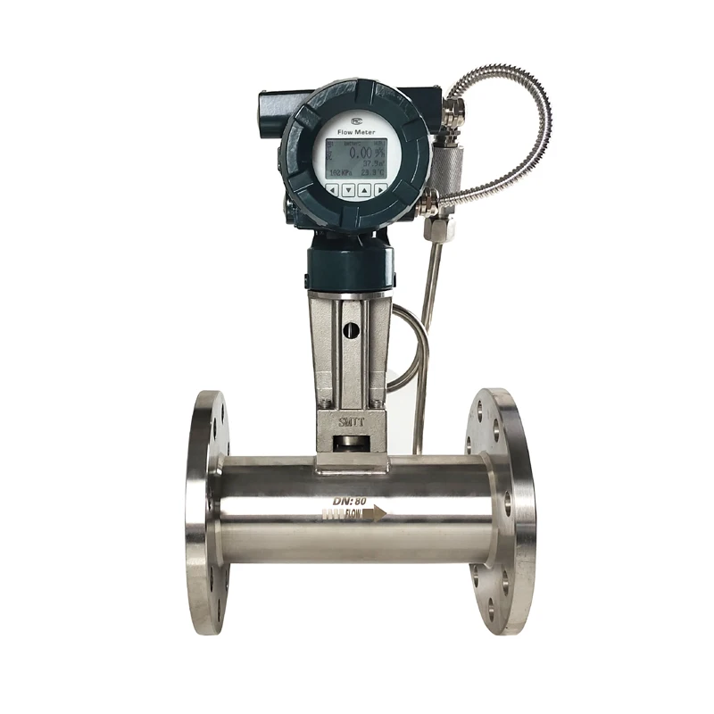 flange type vortex flow meter measure liquid, gas and steam with 4-20mA output 24VDC| Alibaba.com