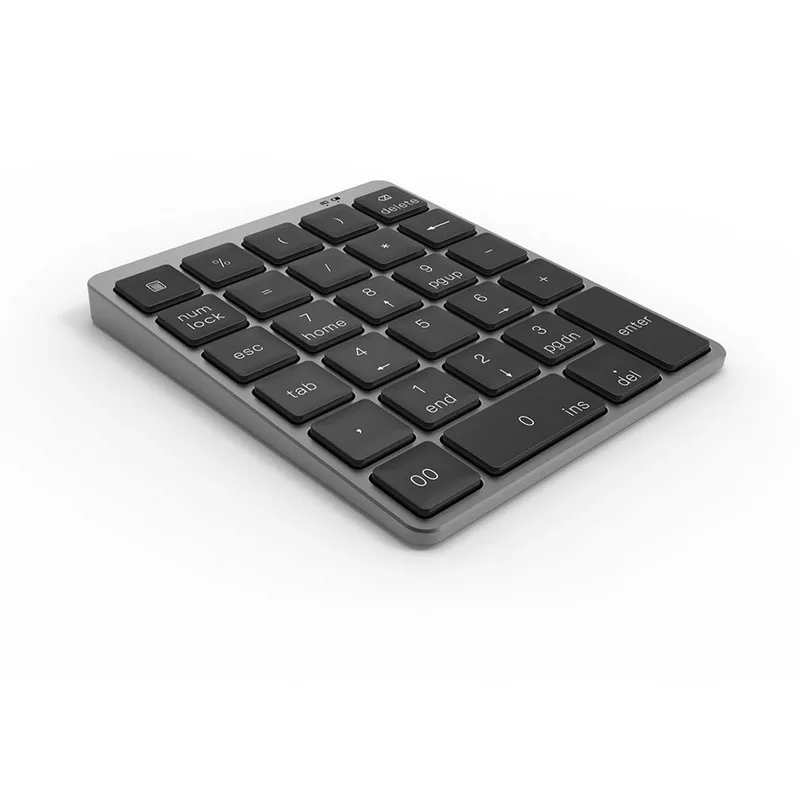 N960 28-key Wireless Keyboard Aluminum Alloy Digital Usb Charging Ultra ...