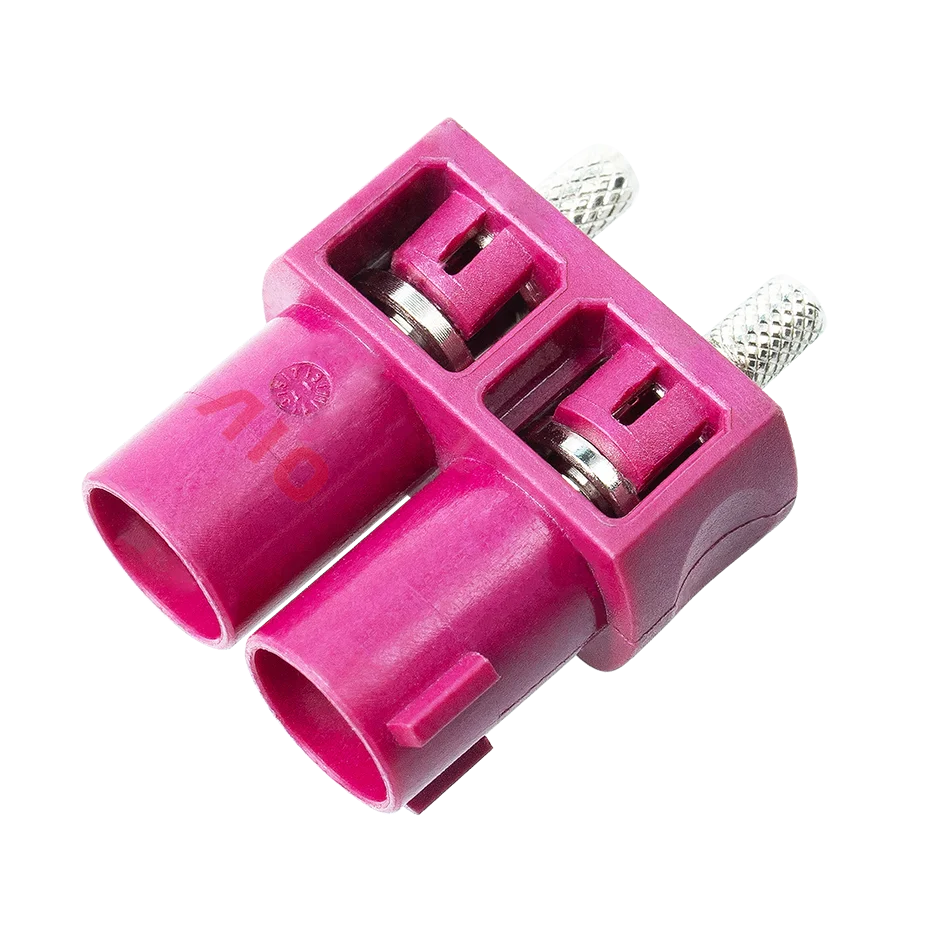 Fakra Pcb Plug Connector V/a R/a Updated Version Dual Plug Thru Hole ...