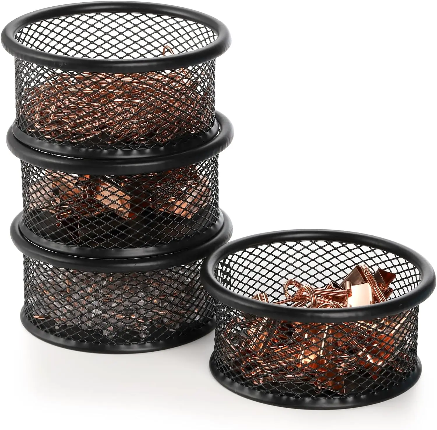 Factory Price Desk Organizer Temperature Display Metal Mesh Paper Clip ...