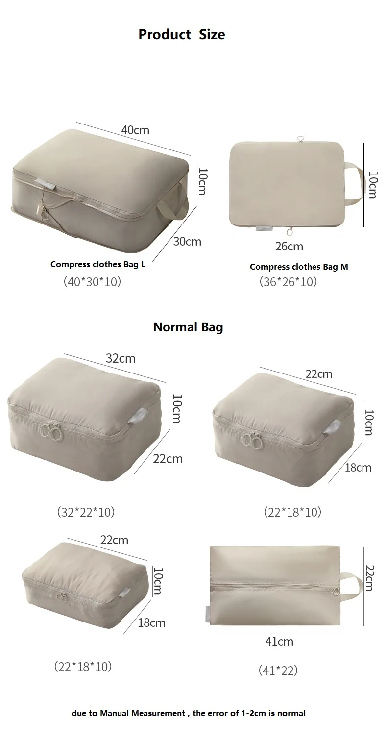 Travel Organizer Package Storage Bag - Packing Cubes