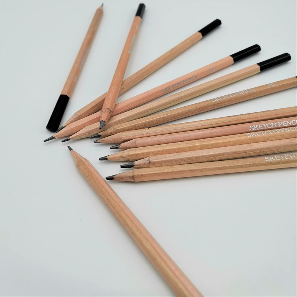 Factory Direct 4h 2h Hb 2b 3b 4b 6b 8b Sketch Pencil Drawing Pencil ...