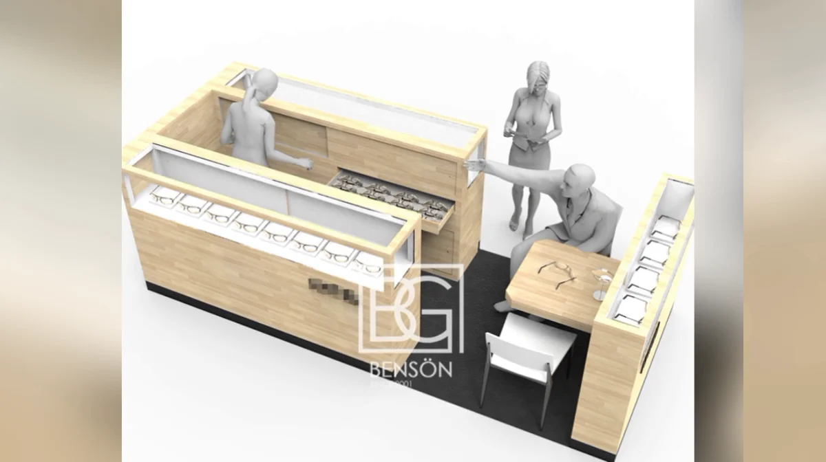 Counter Optc Display Cabinet Interior Optical Shop Design Glasses ...