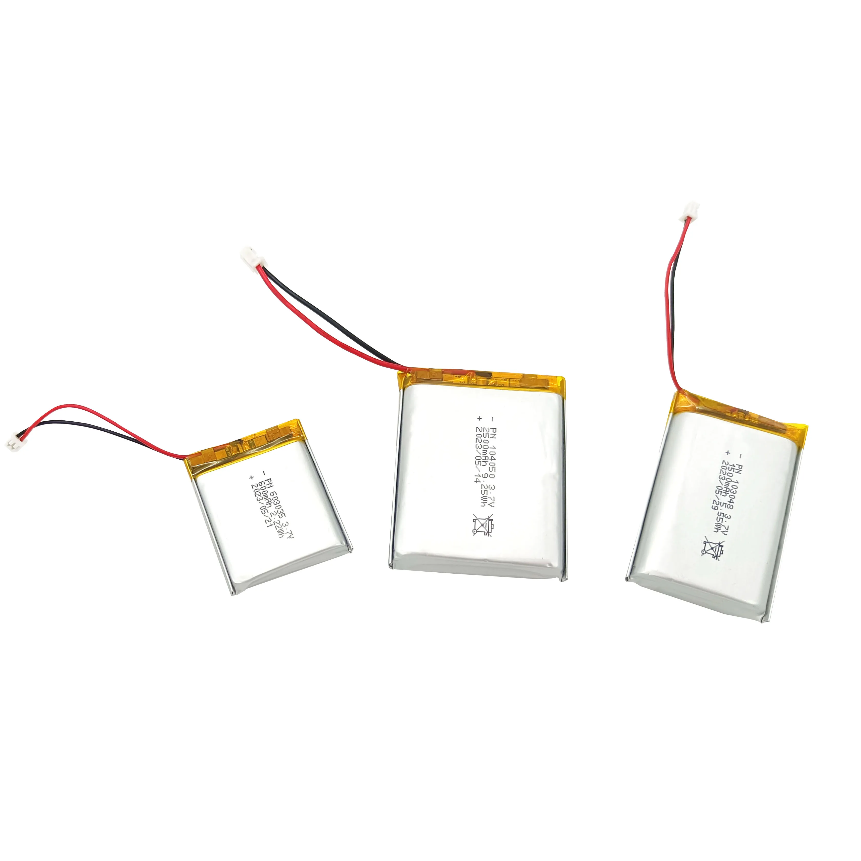 Factory Price Customized Rechargeable Lithium Polymer Battery Cell 3.7v ...