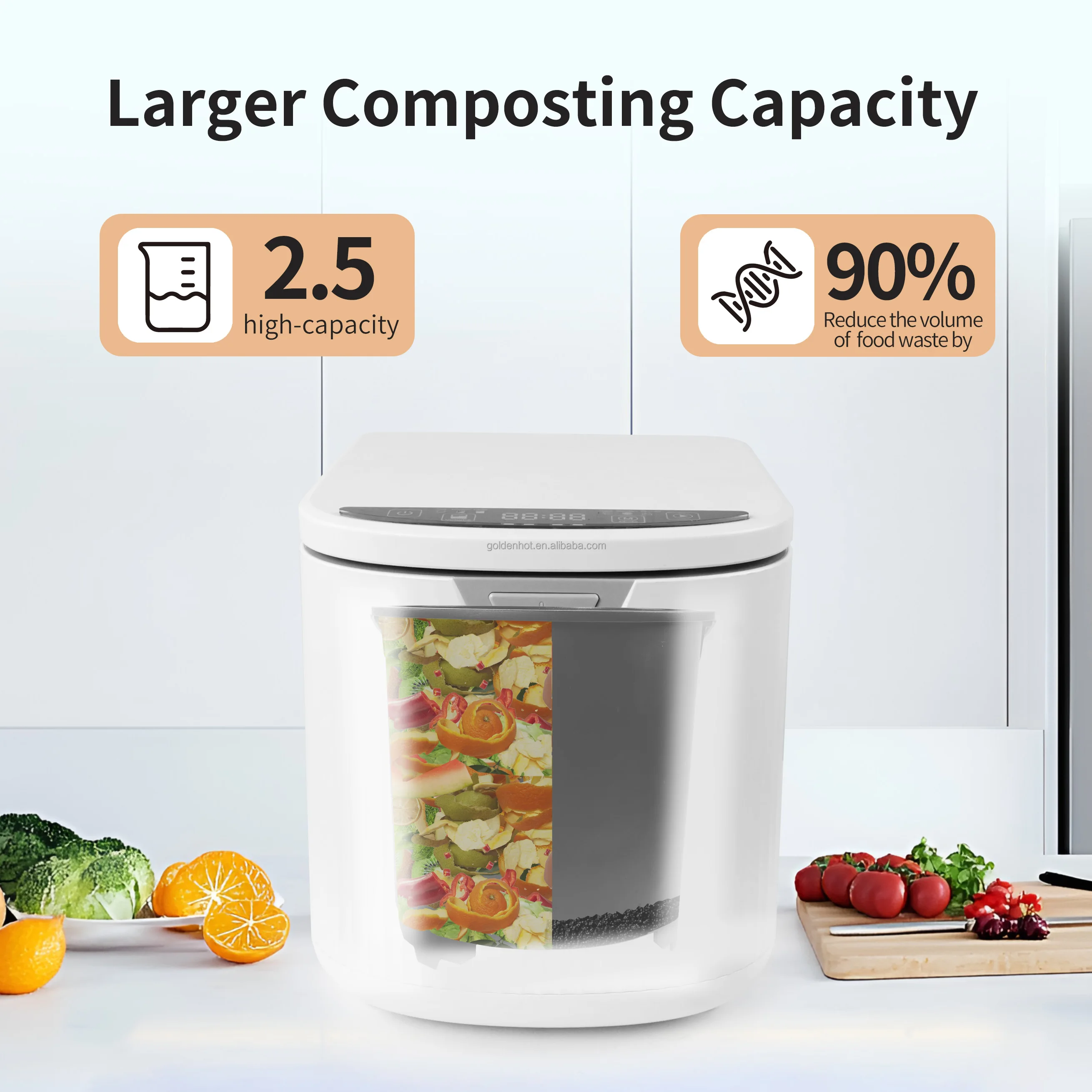 2025 Hottest Kitchen Composter Garbage Disposal New Appearance Design ...