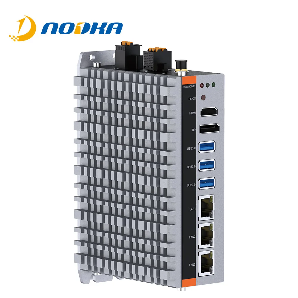 Din Rail 2 Lan Fanless Mini Pc With J6412 Cpu And Support Win10 - Buy ...